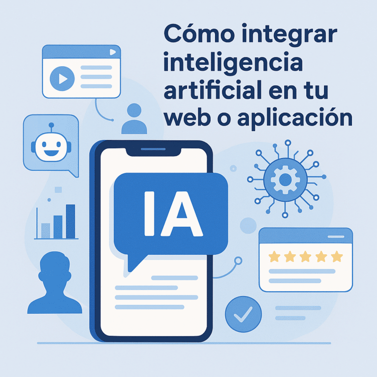 Cómo integrar inteligencia artificial en tu web o aplicación en 2025
